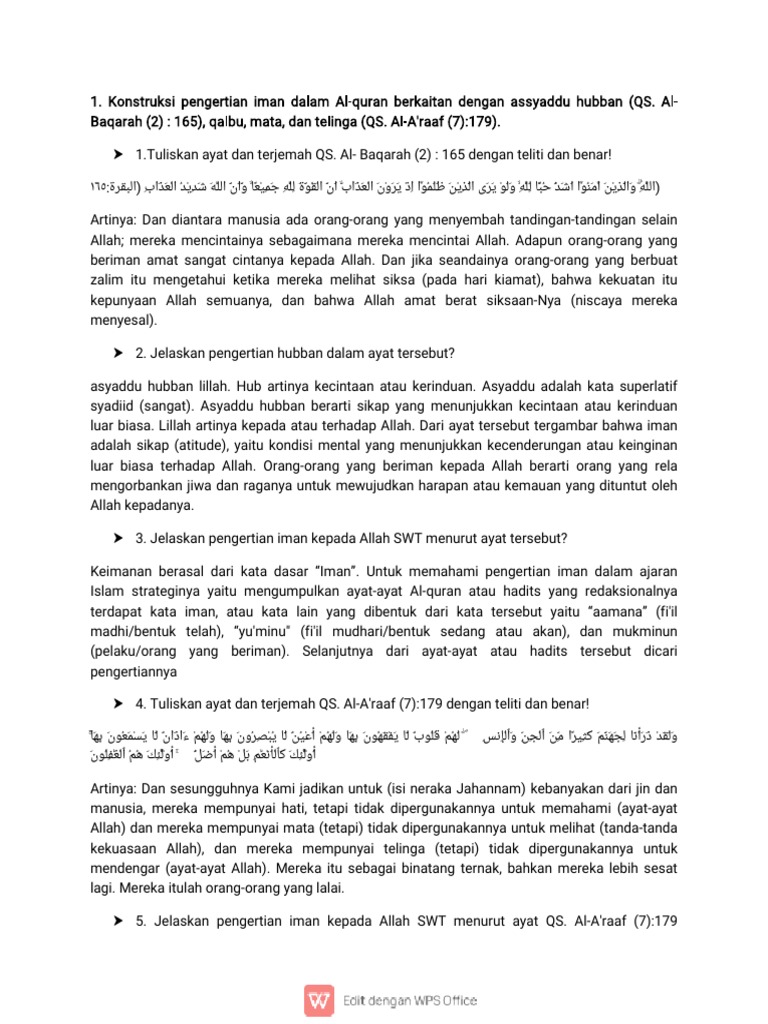 Dea Tugas PAI 1 | PDF