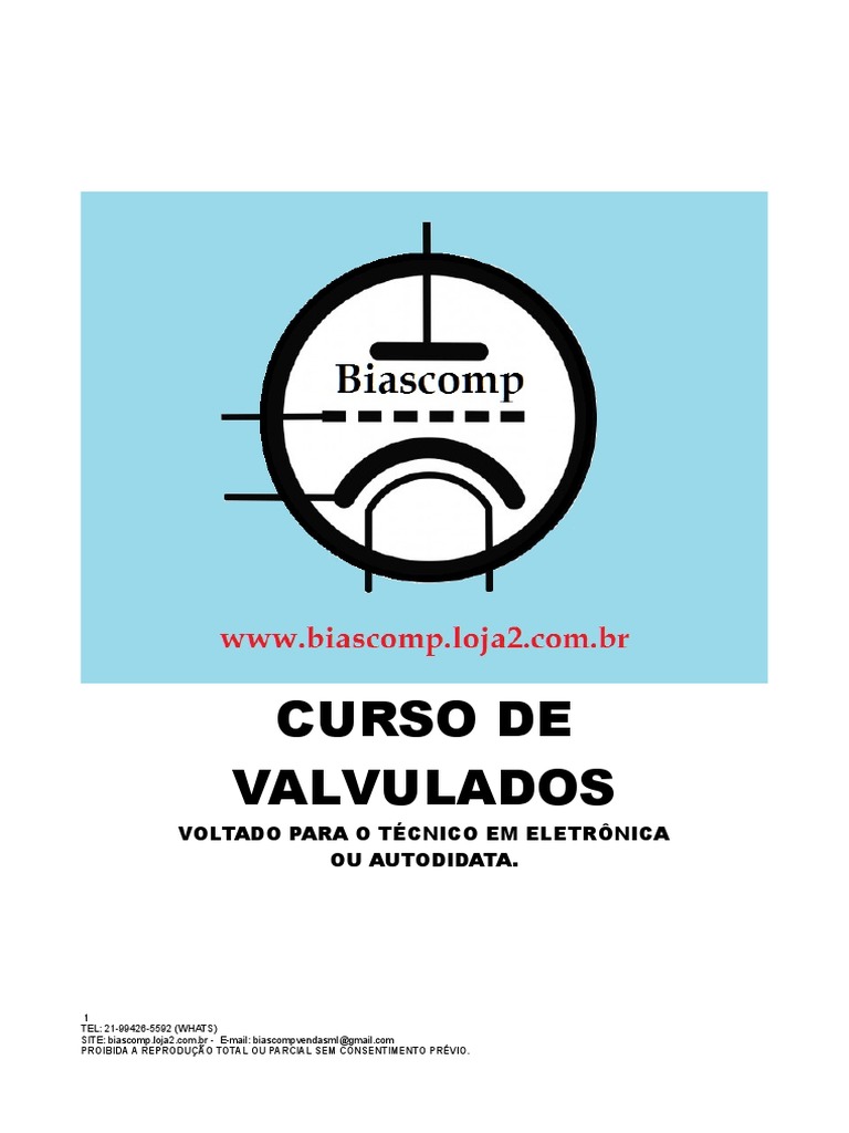 Curso de Valvulados Biascomp V2 | PDF | Tubo de vácuo | Resistência elétrica e condutividade