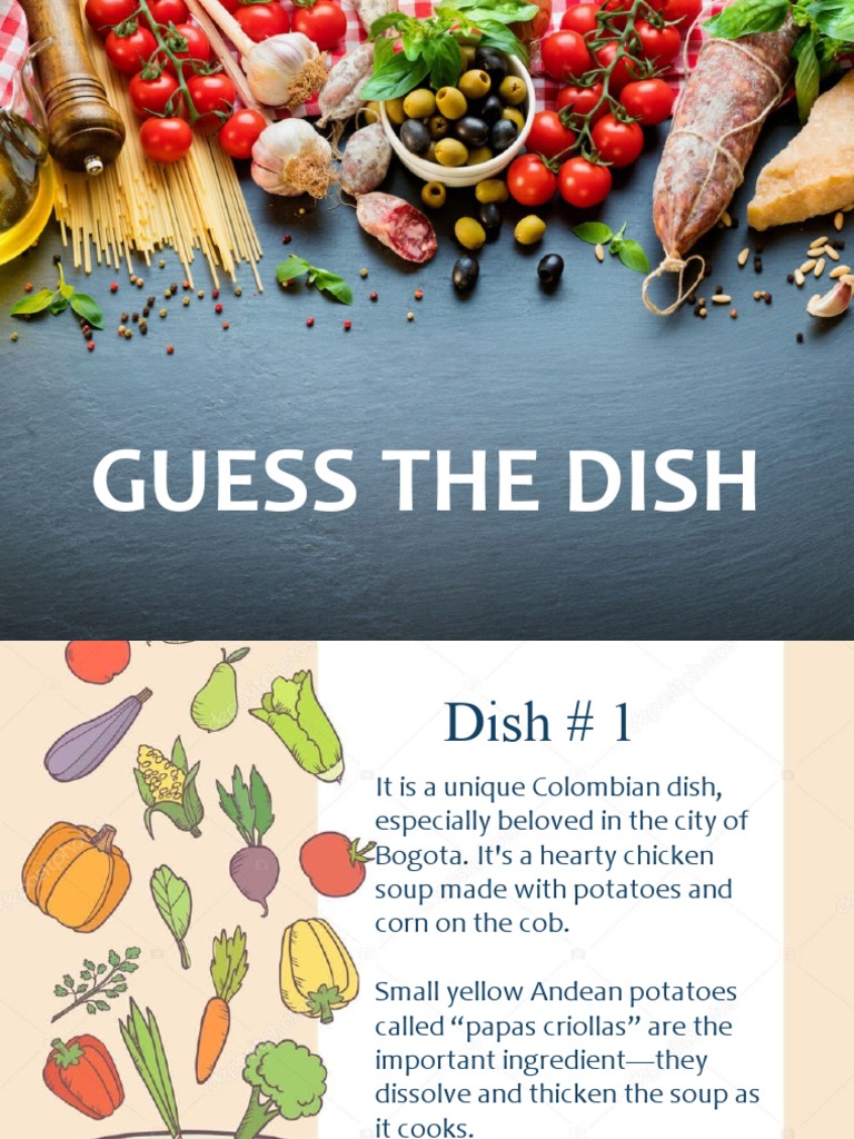 Guess The Dish Food Drinks Practice Classroom Posters Conversation ...