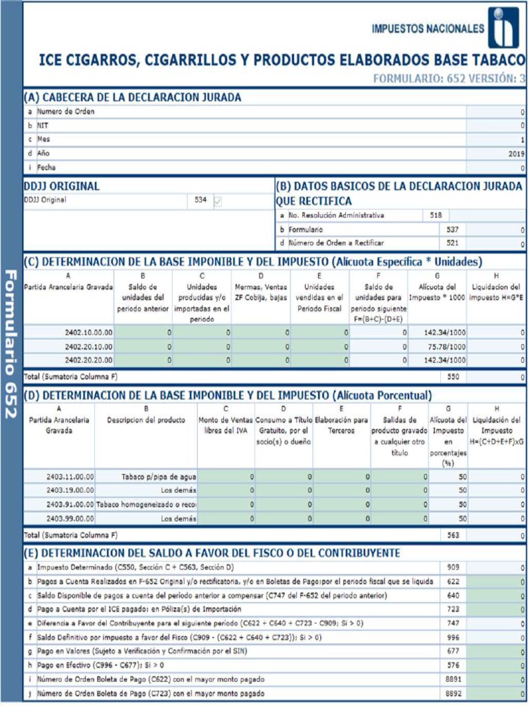 Formulario 652 v.3 2 | PDF