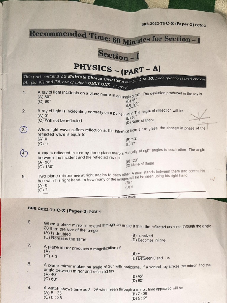 FIITJEE BBE 2022 Paper 2 | PDF