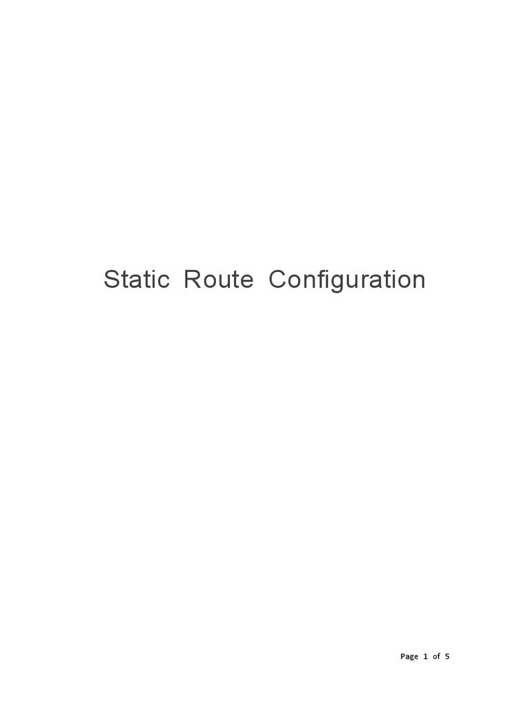 Manual - S3800-Series-Static-Route-Configuration | PDF | Ip Address ...