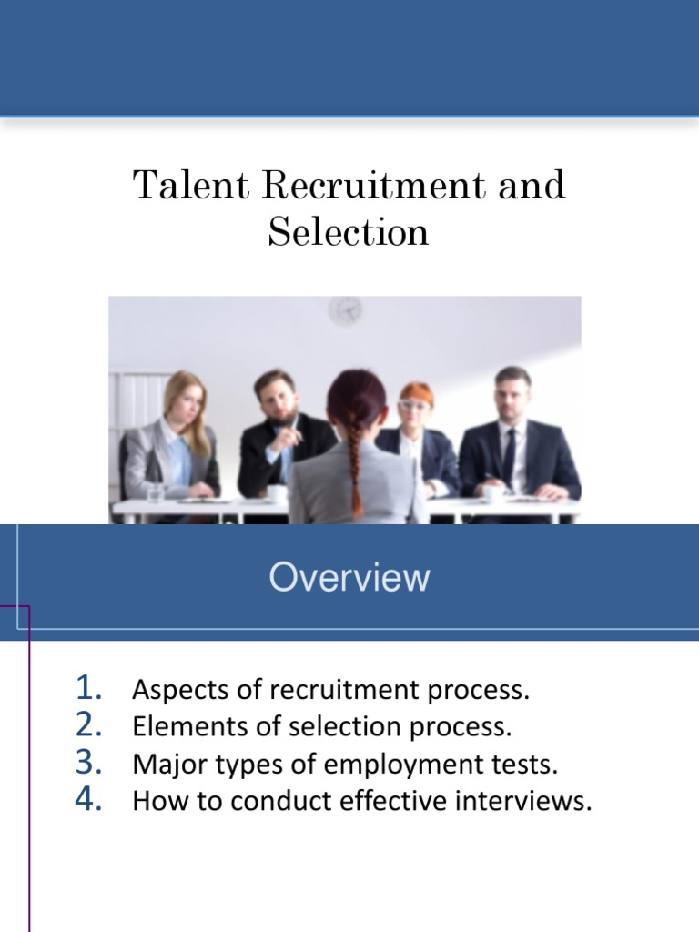 D3.D4 Talent Recruitment and Selection | PDF | Recruitment | Emotional ...