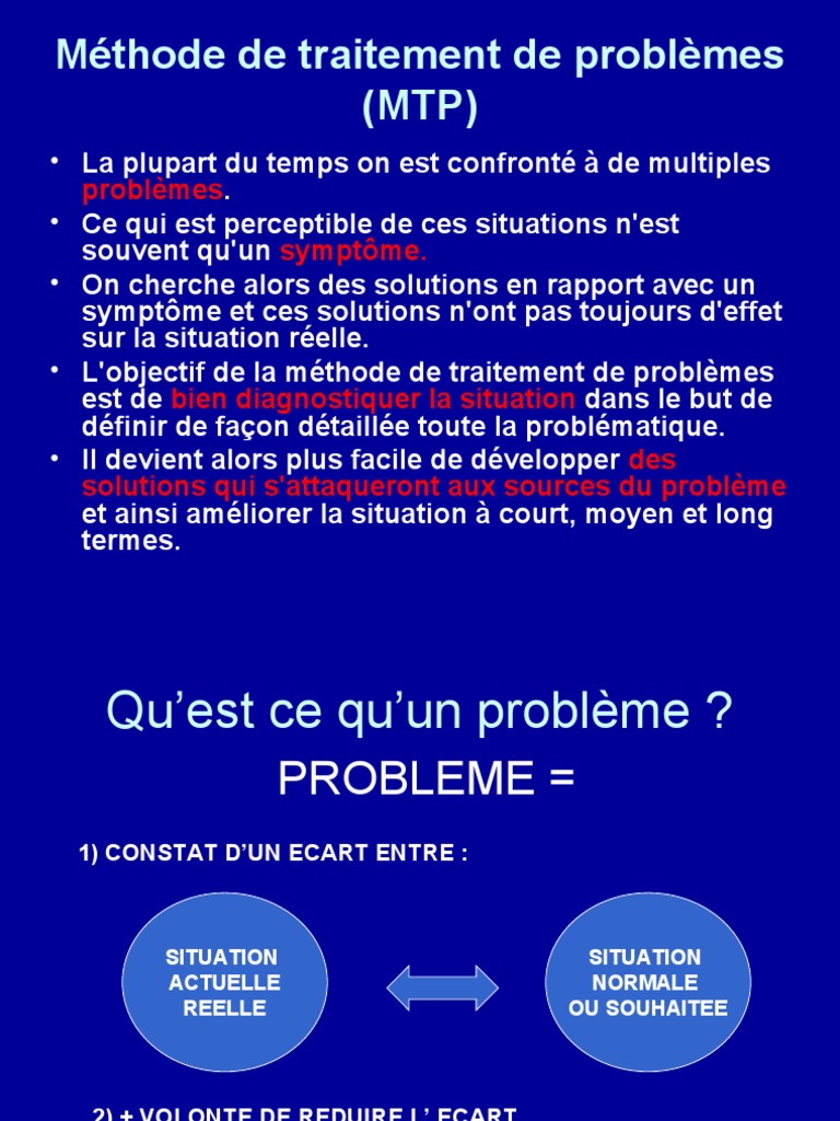 Methode Traitement Problemes | PDF