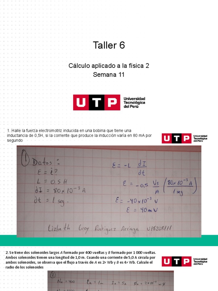 Cálculo de Fuerza Electromotriz y Bobinas | PDF