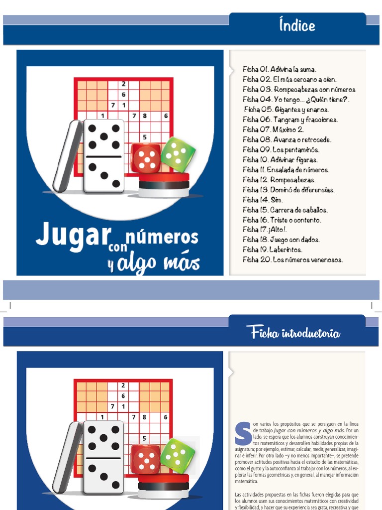 Fichero Jugar Con Numeros y Algo Mas 2014 | PDF | Matemática Elemental ... Fichero Jugar Con Numeros y Algo Mas 2014 | PDF | Matemática Elemental ...