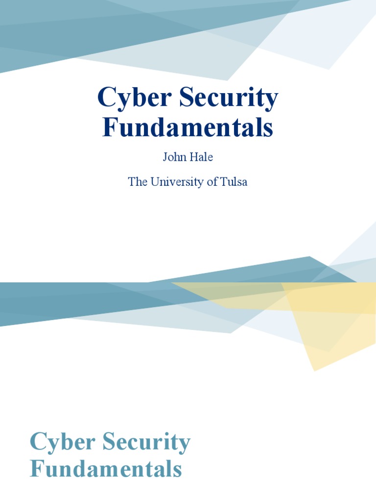 Cyber Security Fundamentals | PDF | Security | Computer Security
