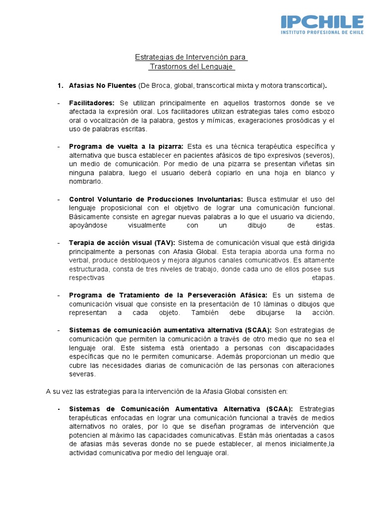 Estrategias para Afasias y Disprosodia | PDF | Afasia | Comunicación