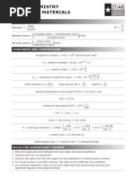 STAAR Chemistry Reference Sheet | PDF | Mole (Unit) | Metals