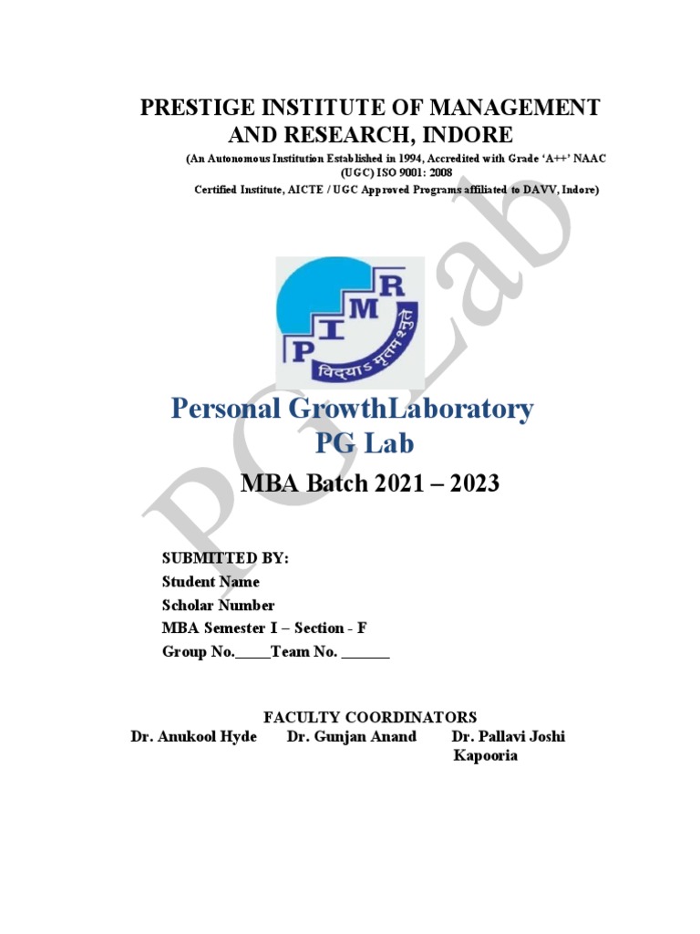 An Analysis of Exercises Conducted During a Three-Day Personal Growth ...