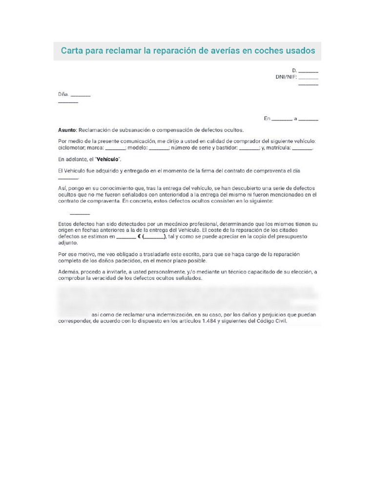 Modelos para Reclamar | PDF | Derecho civil (sistema legal) | Derecho ...