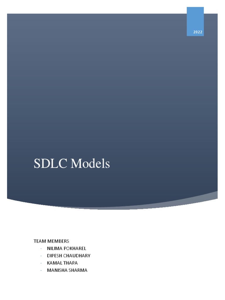 Sdlc Models Pdf Software Development Process Agile Software