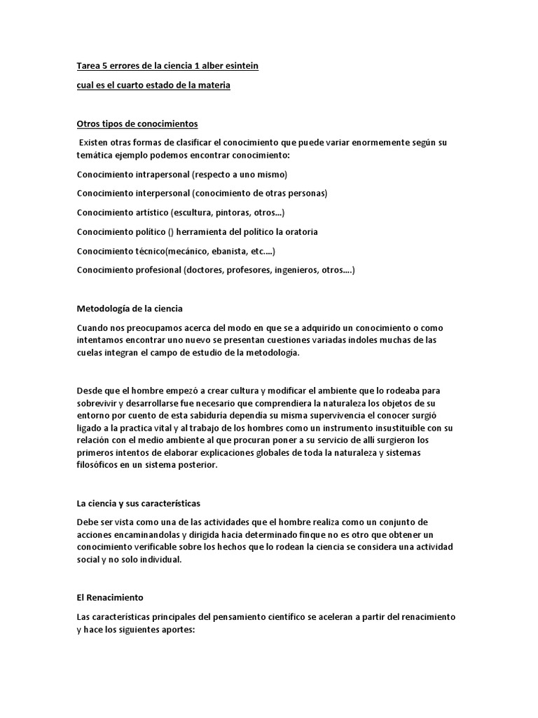 2da Clase | PDF | Conocimiento | Science
