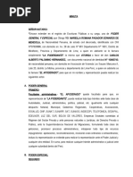 Poder General para Pleitos y Cobranzas y Actos de Administración | PDF ...
