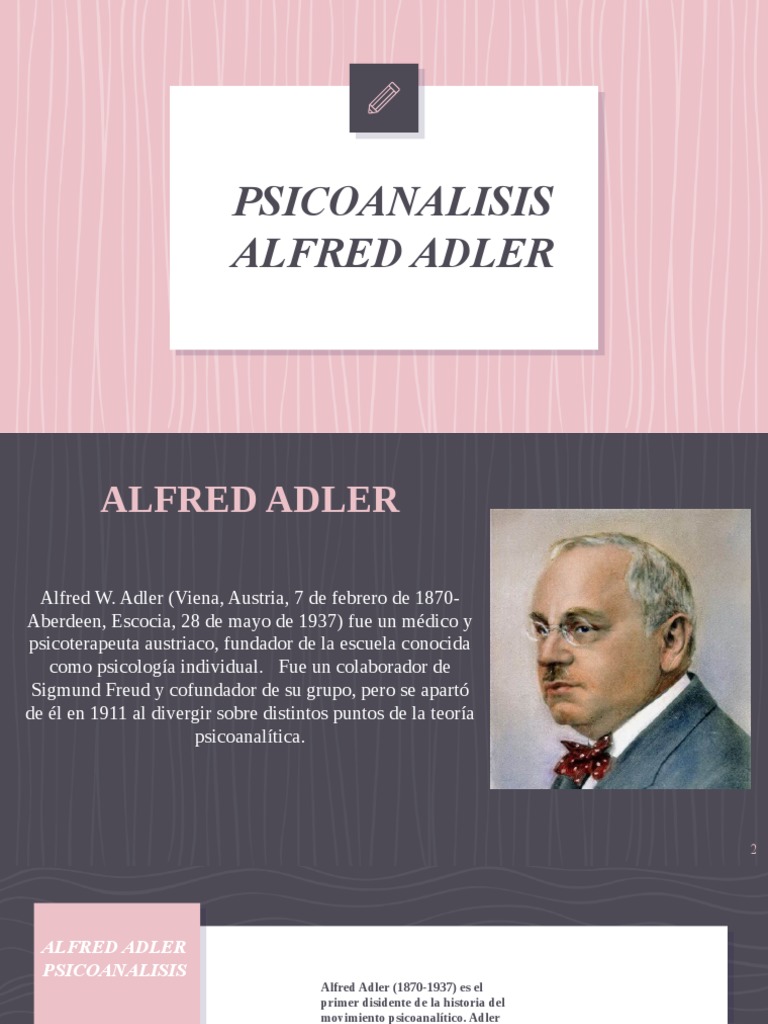 Alfred Adler | PDF | Psicoanálisis | Neurosis