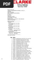 Clarke JU6H Specification Sheet | PDF | Horsepower | Engines