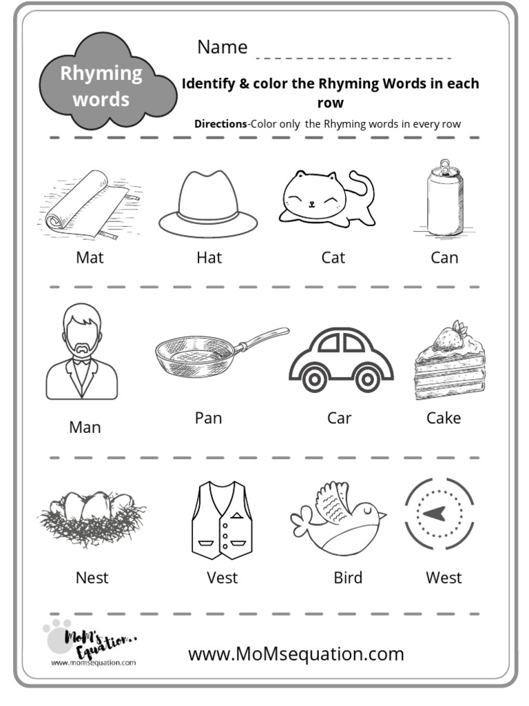 Rhyming Words | PDF