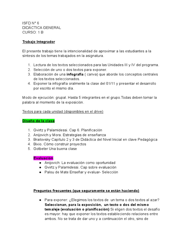 TP Integrador Final | PDF | Aprendizaje