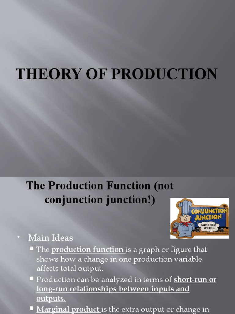 Theory of Production | Download Free PDF | Production Function ...
