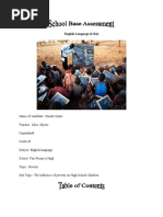 English Sba Oral Presentation | PDF | Language Arts & Discipline