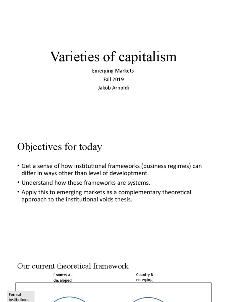 EM 19 Lecture 6 Varieties of Capitalism | PDF | Market (Economics ...