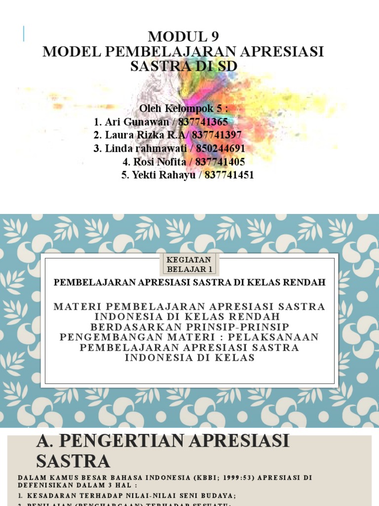 Bahasa Indonesia Modul 9 | PDF