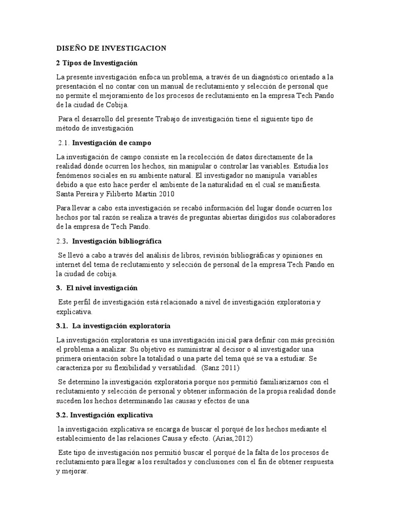 Diseño de Investigacion | PDF