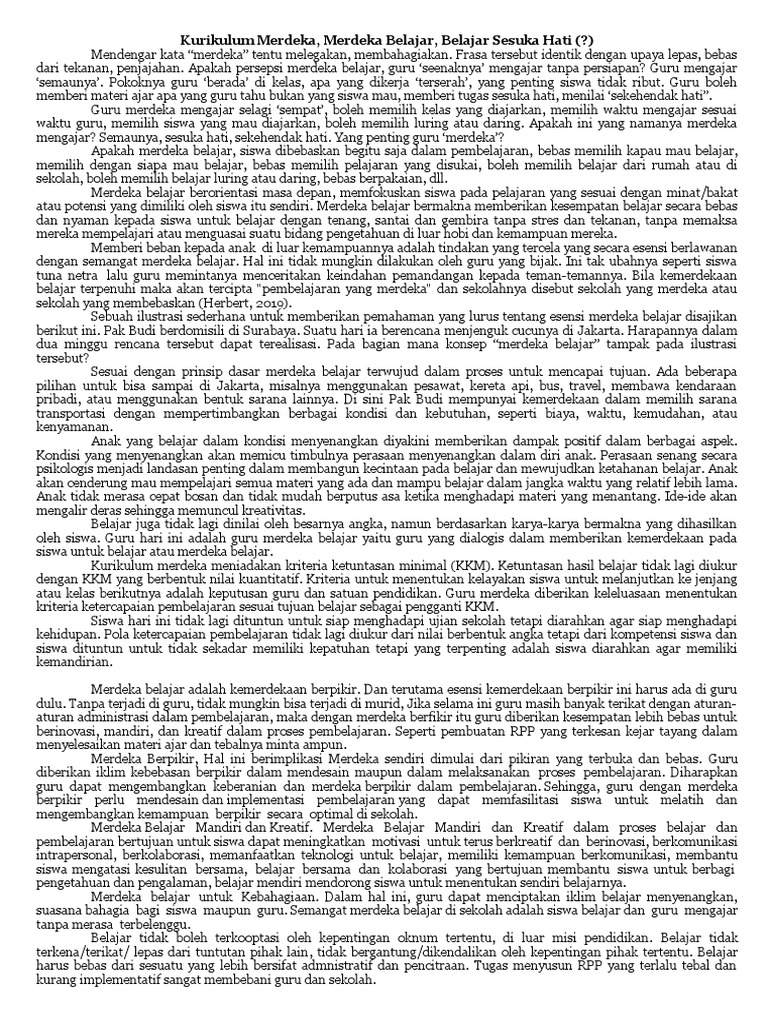 Merdeka 1 | PDF | Karier & Perkembangan | Pengembangan Diri