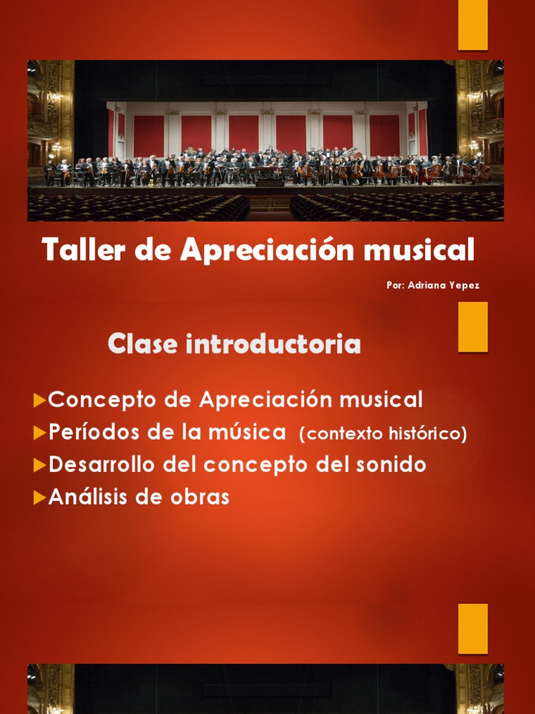 Apreciación musical: conceptos, períodos y análisis de obras | PDF ...