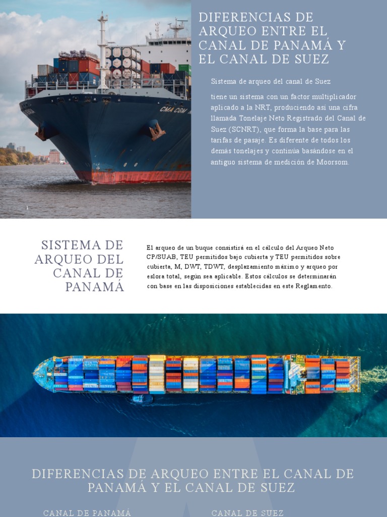 Arqueo de Buques: Panamá vs Suez | PDF