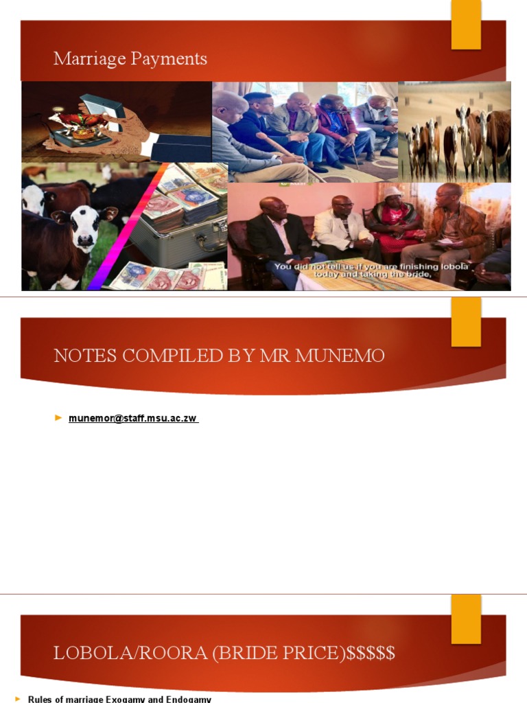 Lecture 3 - Marriage and Marriage Payments | PDF | Marriage | Family