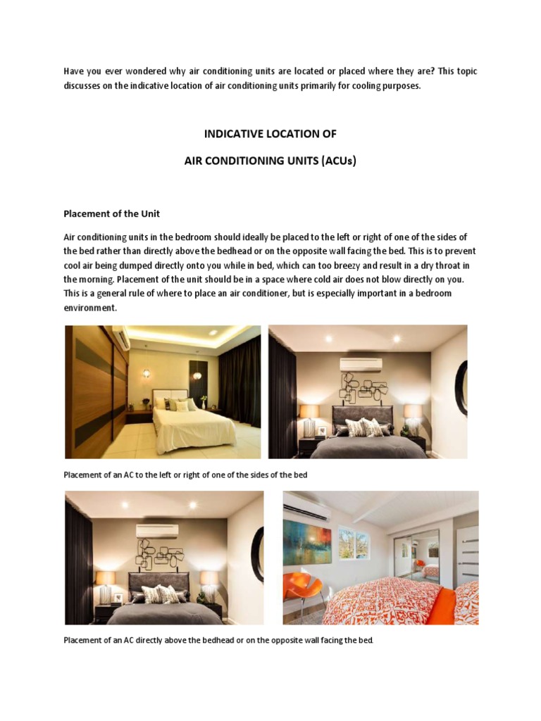 The Optimal Placement of Air Conditioning Units: A Guide to Indicative ...