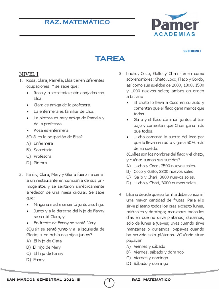 RM - S4T - Orden de Informacion II | PDF