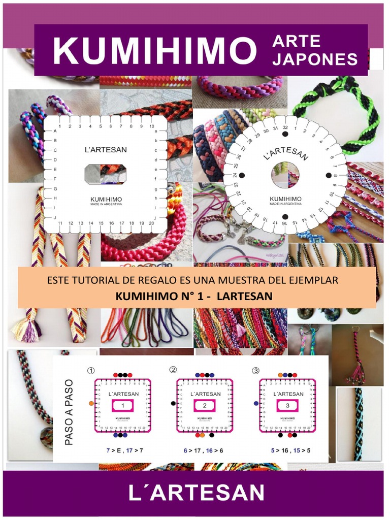 Tutorial Regalo Kumihimo Cuadrado | PDF