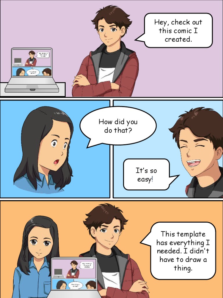 Hey, Check Out This Comic I Created.: Intro Slide 1 | PDF | Social ...