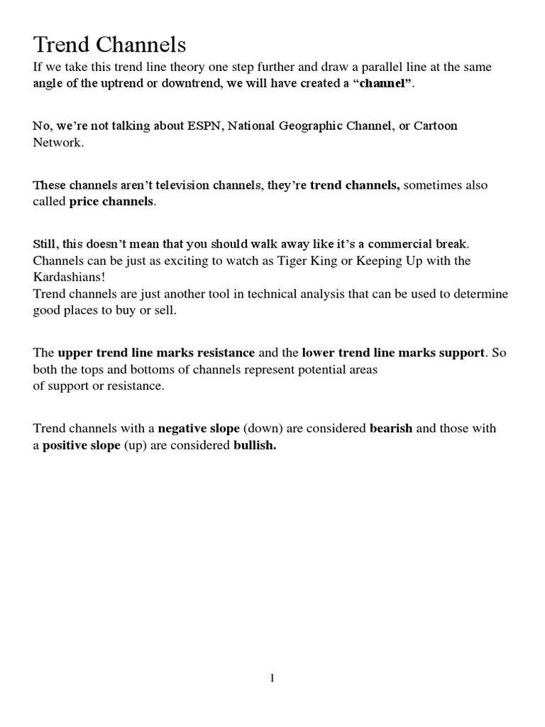 G1-T3 Trend Channels | PDF | Market Trend | Market (Economics)