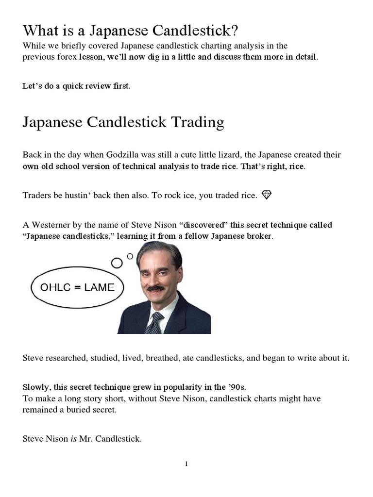 G2-T1 What Is A Japanese Candlestick | PDF | Home & Garden