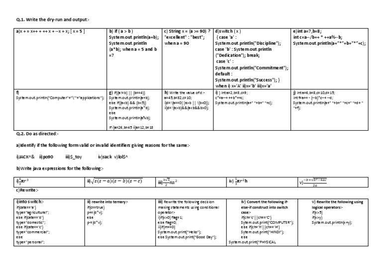 Java dry-run output and code snippets | PDF | Computer Programming | Software Engineering