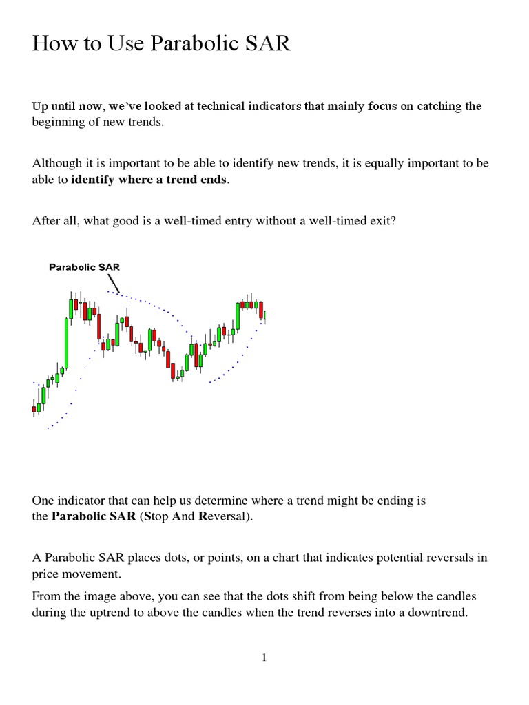 Using Parabolic SAR for Trend Trading | PDF | Business | Foreign ...
