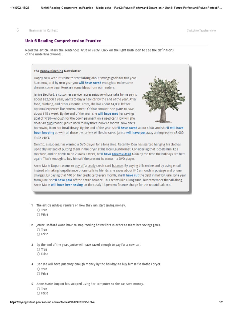 Reading Comprehension Practice | PDF | Career & Growth