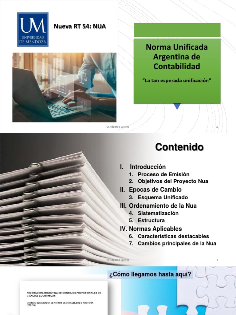 La unificación esperada: Presentación del proyecto de Normas Unificadas ...