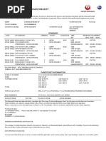 Philippine Airlines Sample Ticket | PDF | Airlines | Transport