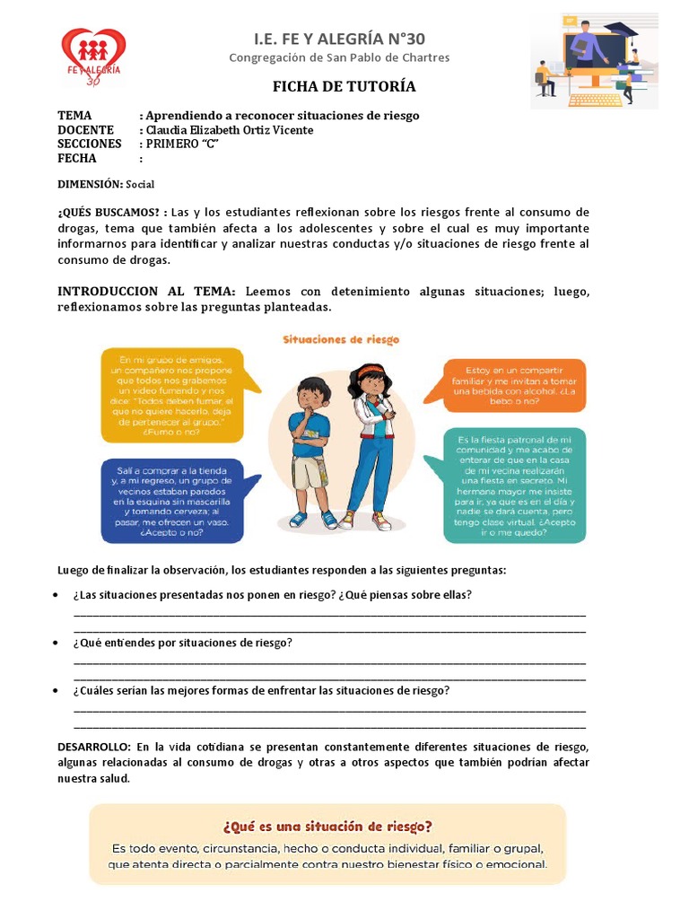 Sesión de Tutoria - Drogas | PDF | Ciencia cognitiva | Ciencias del comportamiento