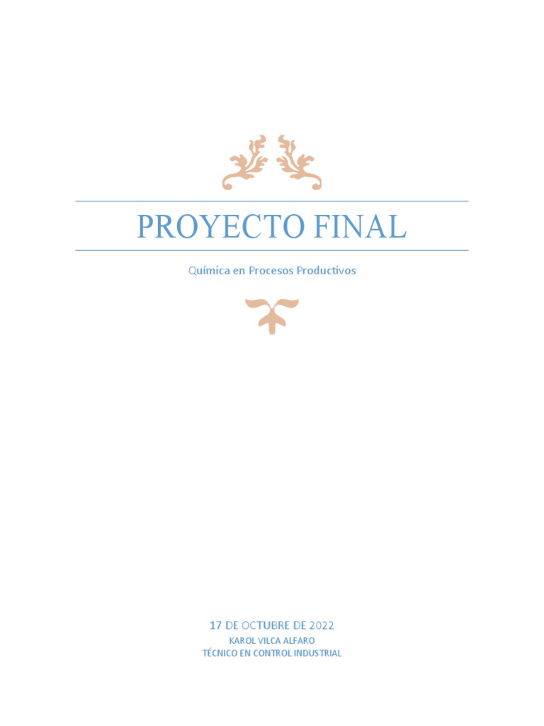 ProyectoFinal Semana9 | PDF | Amoníaco | Química