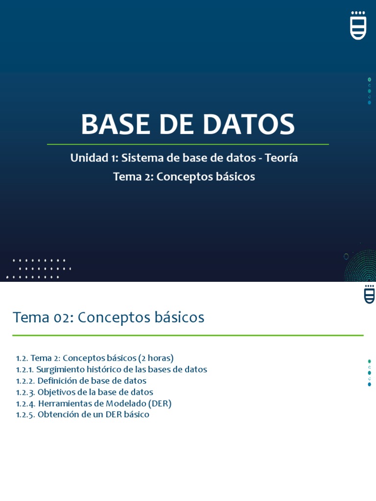 PPT 2022 02 U01 T02 Base de Datos (4685) | Descargar gratis PDF | Bases de datos | Información