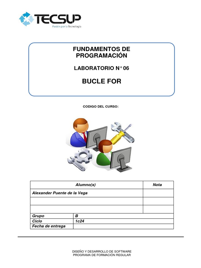 Lab 06 - Bucle For | PDF | Python (lenguaje de programación) | Programación de computadoras