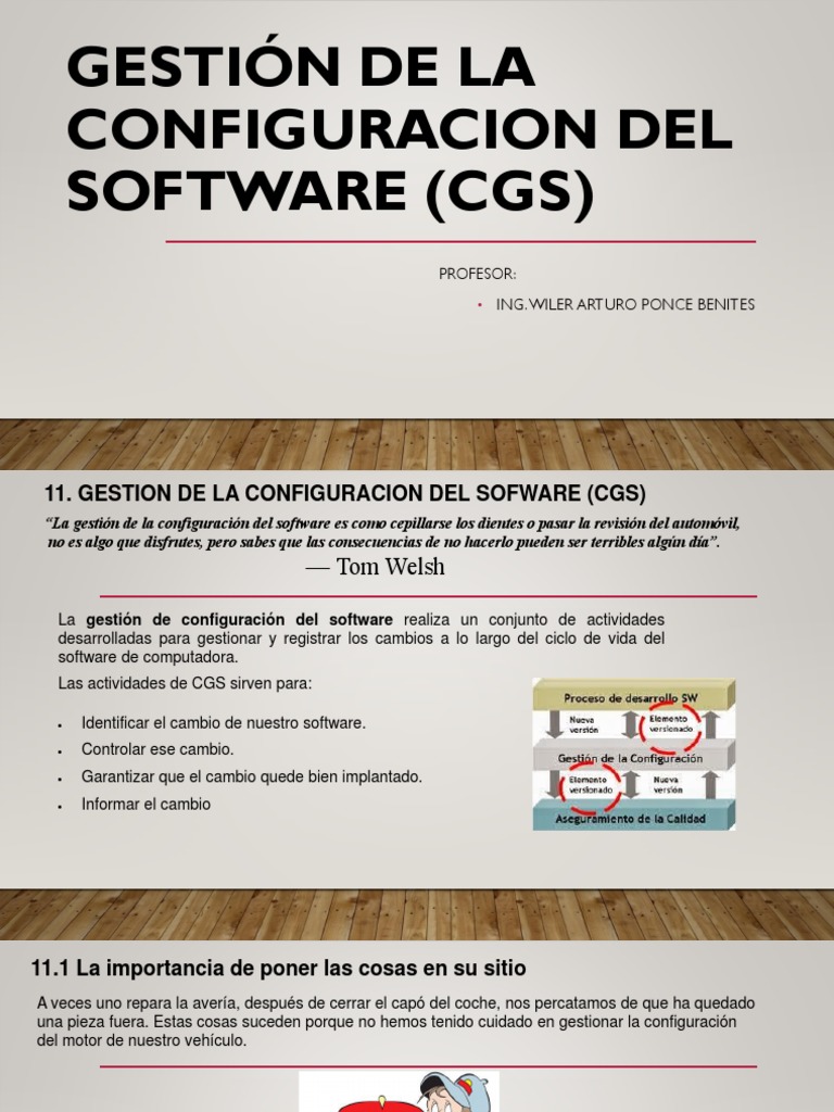 Gestión de La Configuración Del Software | PDF | Software | Informática