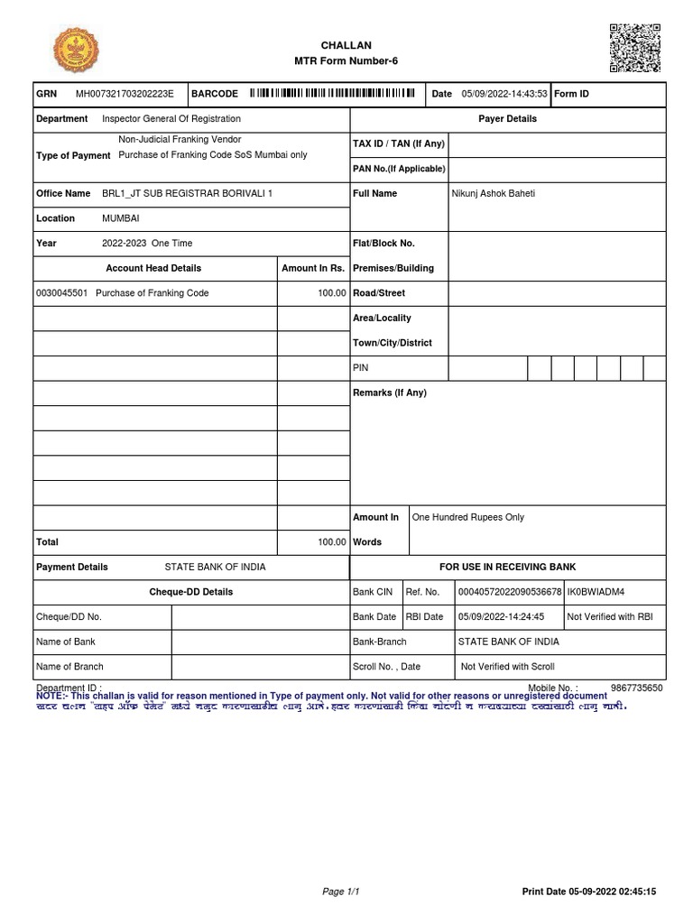 Franked Anti Ragging Student | PDF | Payments | Banking