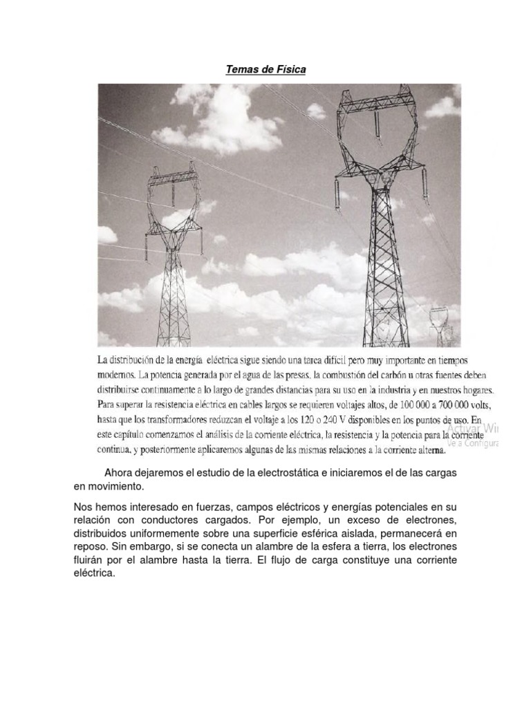 Introducción a Corriente Eléctrica | PDF | Corriente eléctrica ...