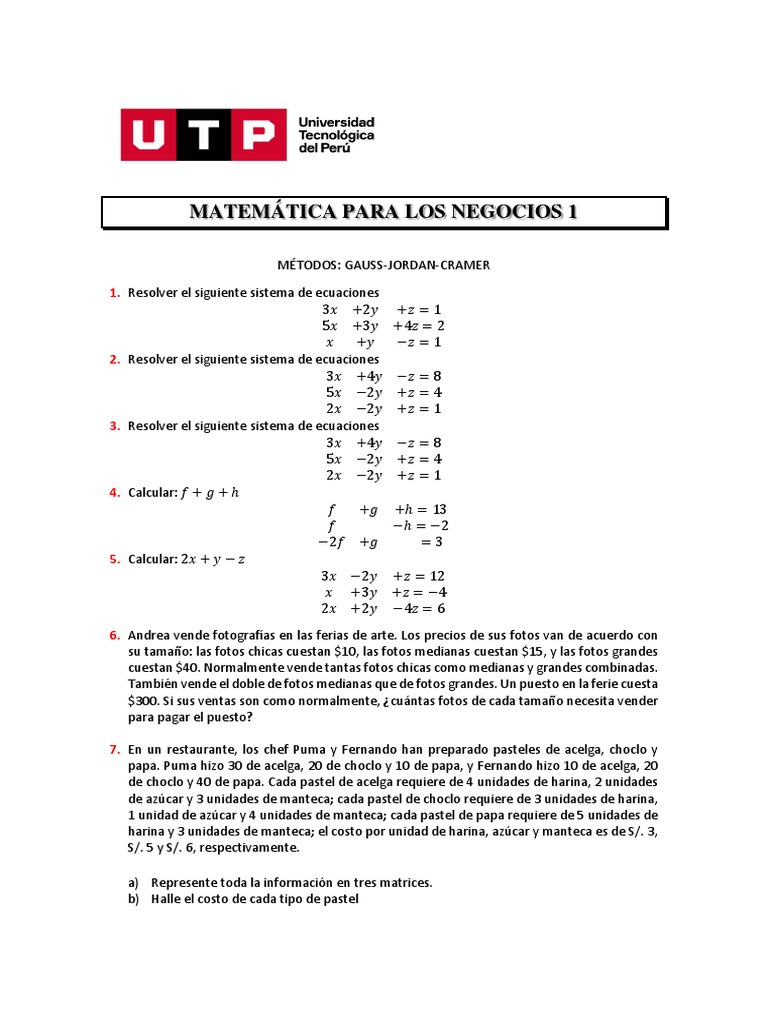 S07.s1 - Resolver Ejercicios | PDF | Matemáticas S07.s1 - Resolver Ejercicios | PDF | Matemáticas